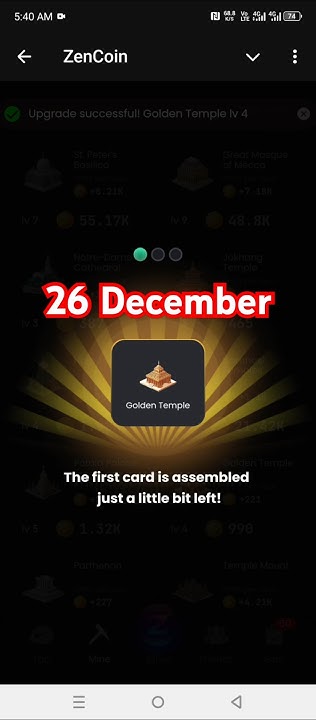 26 December ZenCoin Combo | ZenCoin Daily Combo | ZenCoin Combo Today #zencoin - YouTube