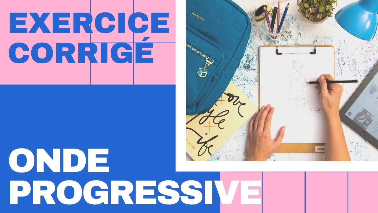 Exercice corrigé d'onde progressive le long d'une corde élastique - YouTube