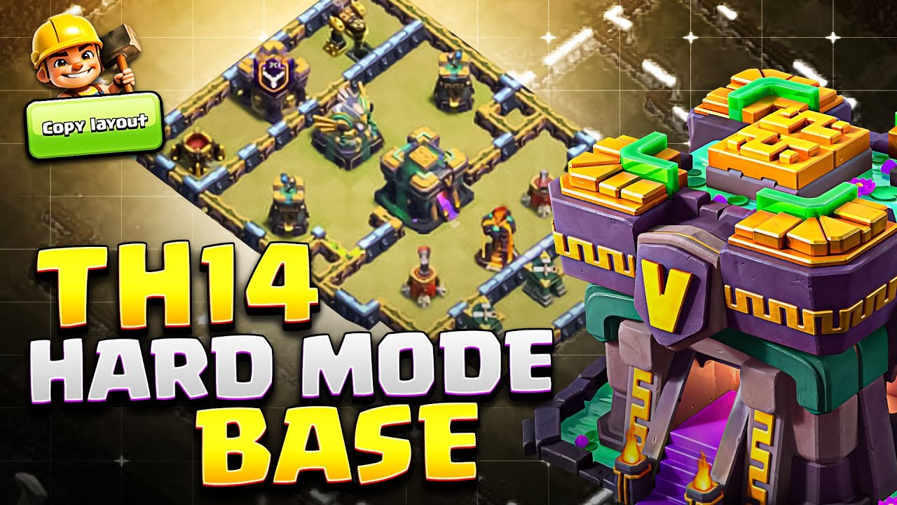 New BEST TH14 War BASE for HARD MODE in 2025 ⚒️ INSANE Town Hall 14 ...