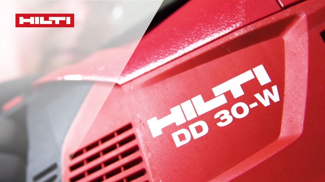 DÉCOUVREZ la perceuse diamant Hilti DD 30-W - YouTube