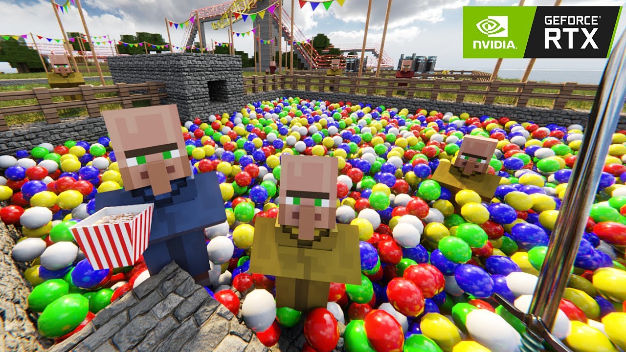 Plastic Ball Pool in Realistic Minecraft - YouTube