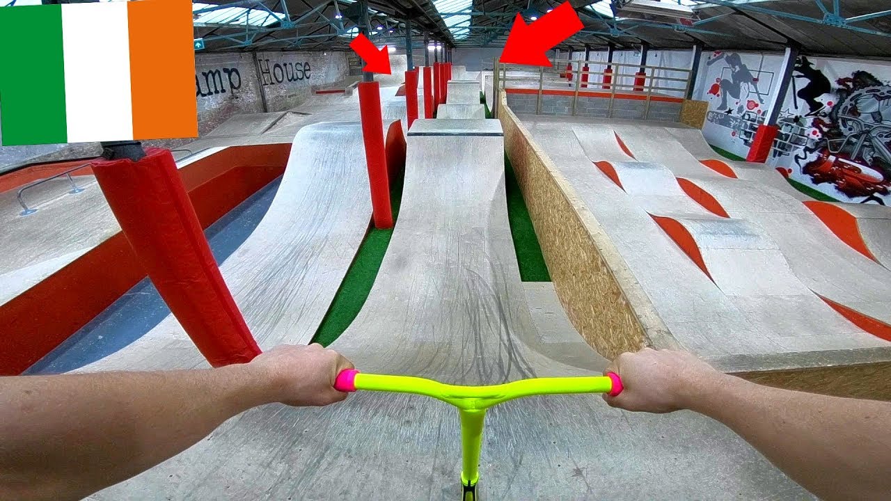 FIRST TIME ON INDOOR PUMP TRACK IN IRELAND! - YouTube