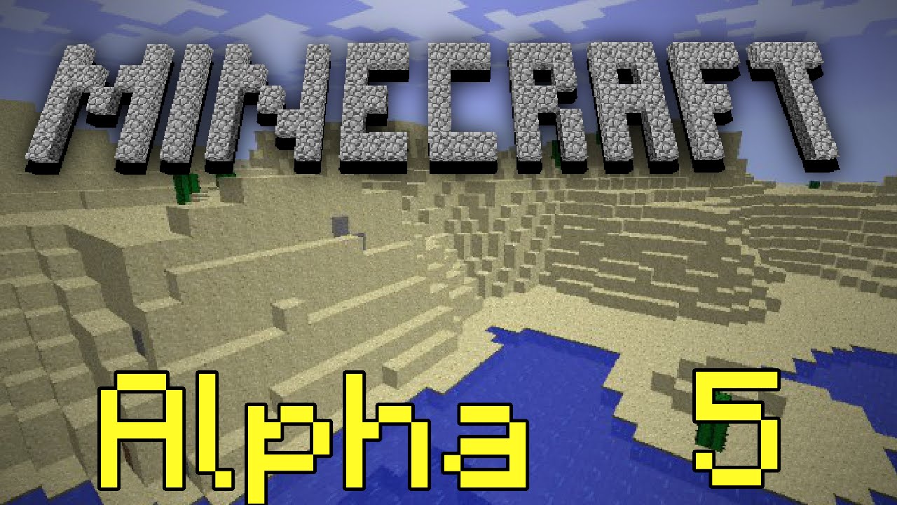 Minecraft- Alpha LP Part 5 - Desert Trek! - YouTube