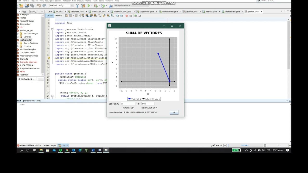 GRAFICAR UN VECTOR EN JAVA CON JFREECHART|| CODIGO FUENTE DESCARGABLE ...