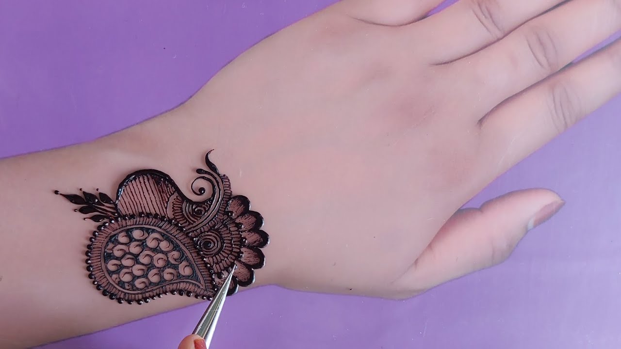 Very Easy Simple Mehndi Design For FrontHand| Mehandi ka Design ...