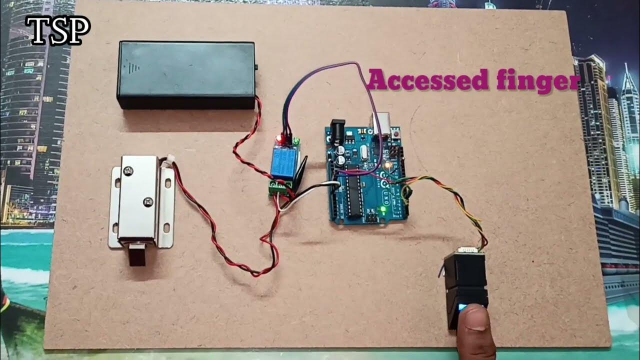 Fingerprint based door lock system using R307 Sensor. - YouTube
