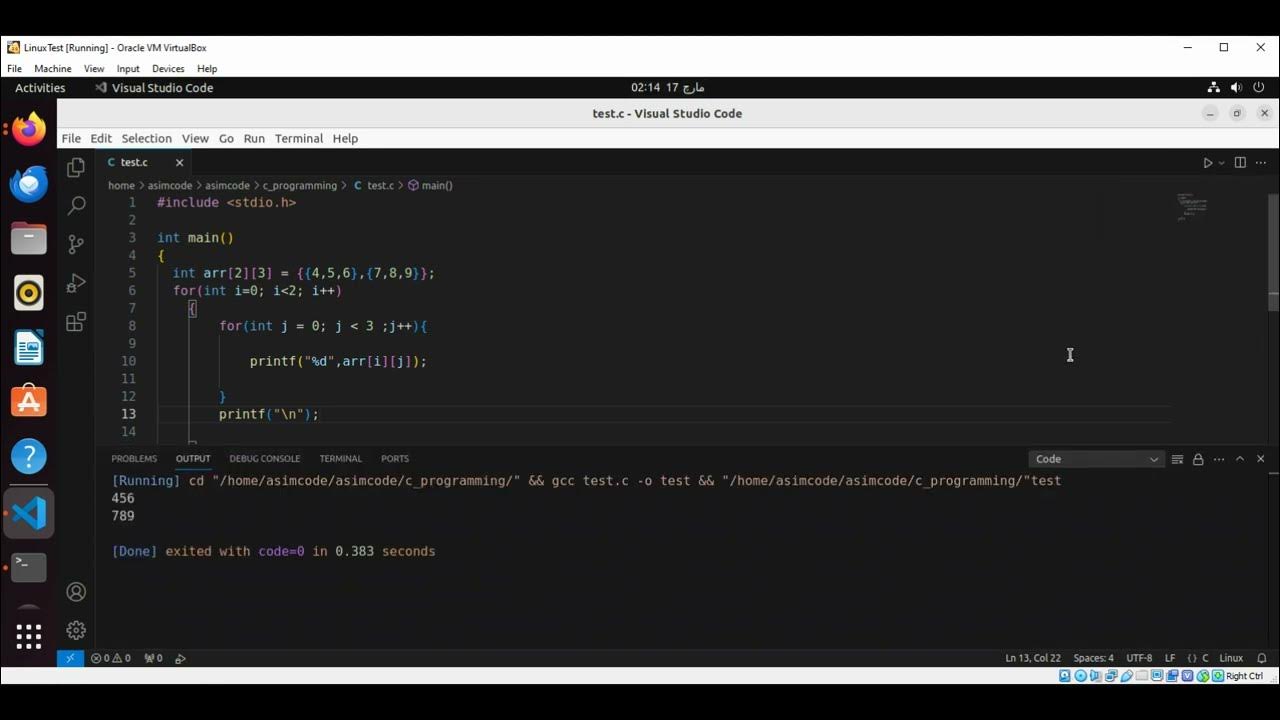 Multidimensional Arrays In C Youtube