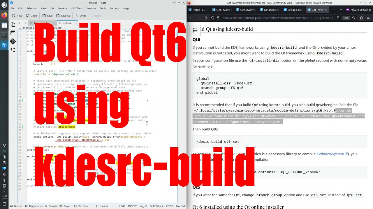 Build Qt6 Using Kdesrc Build Tutorial April 2024 1ace31e5 Youtube