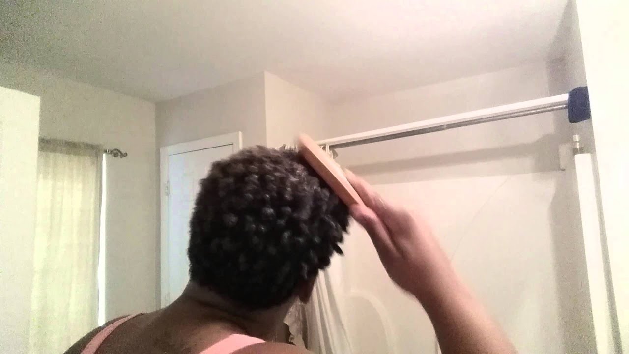 Natural hair Brush coil tutorial, - YouTube