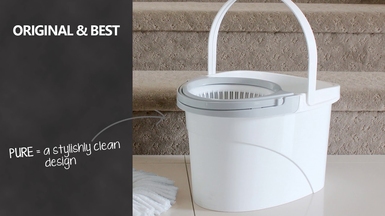 White Magic Pure Spin Mop - YouTube