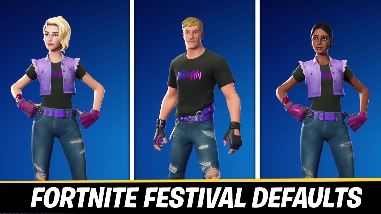 All Fortnite Festival Default Skins in Chapter 5 Season 1 - YouTube