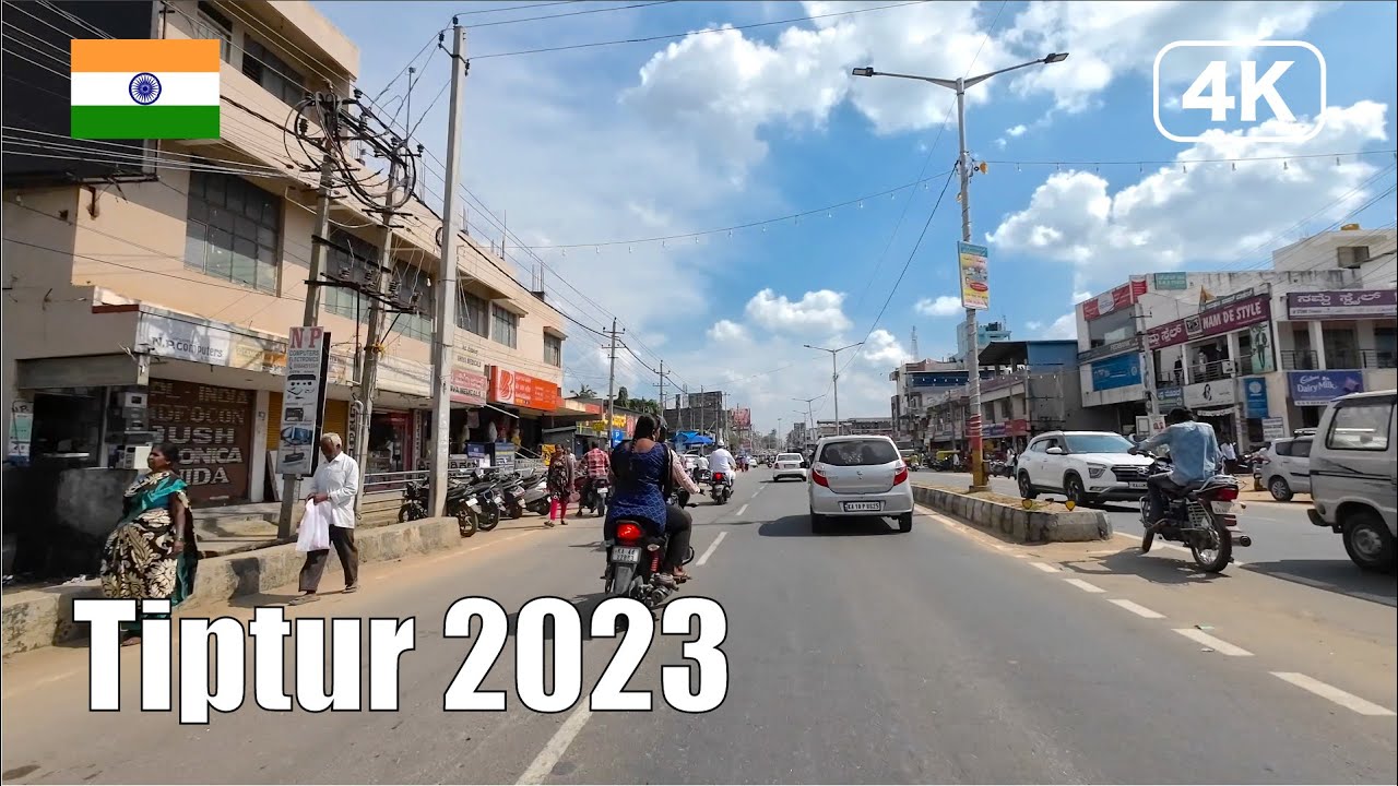 【India Drive 4K】Tiptur | Karnataka | 2023 - YouTube