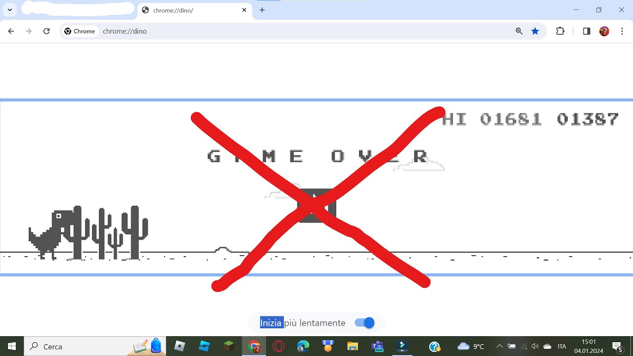 Come hackerare il gioco del dinosauro - YouTube