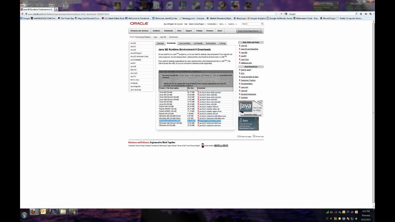 How To Downgrade Your Current Version Of Java To Java 6 update 31 - On ...