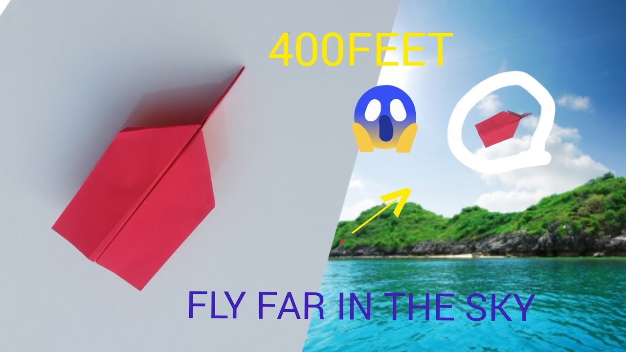 HOW TO MAKE FASTEST PAPER PLANE || How To Make A Normal Paper Airplane ...