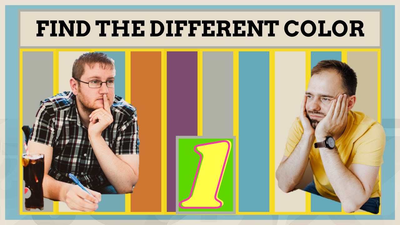 Find the Different Color Game Quiz Test 1 - Can You find It? Only ...