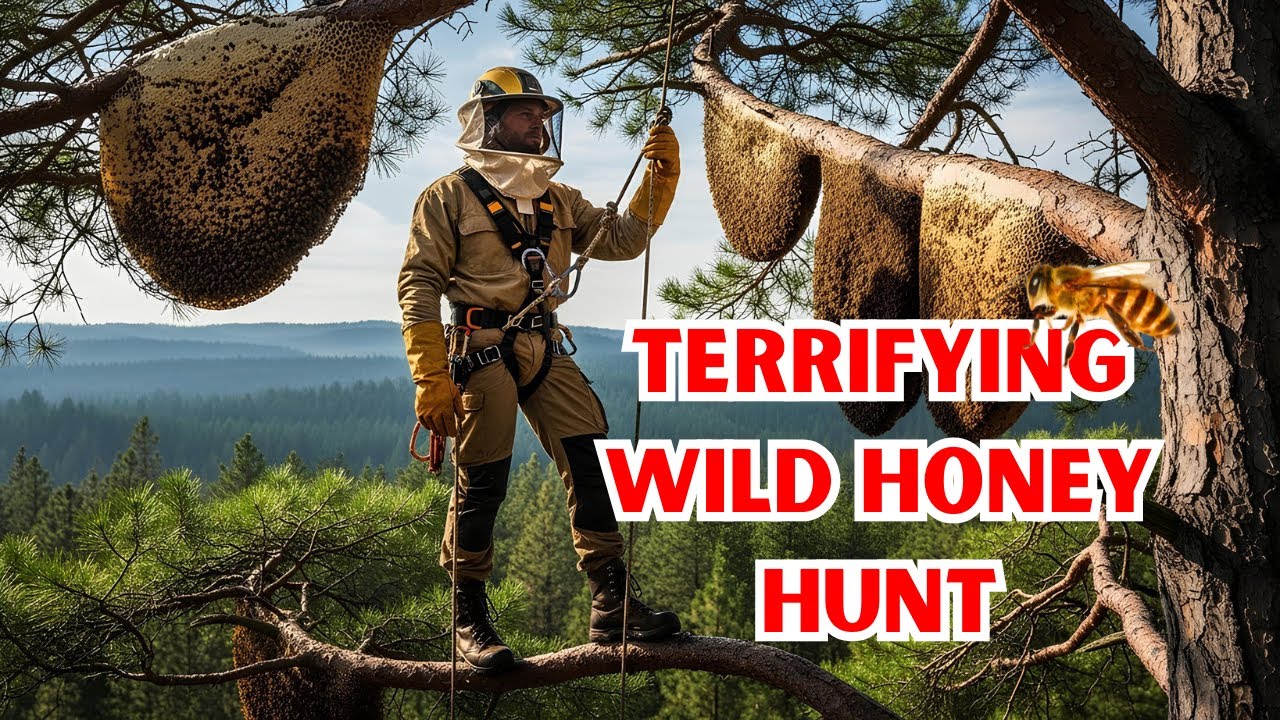 Terrifying Wild Honey Hunt - Extreme Wild Honey Harvesting with Giant ...
