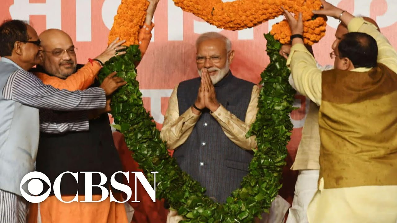 Narendra Modi wins second term as India's prime minister - YouTube