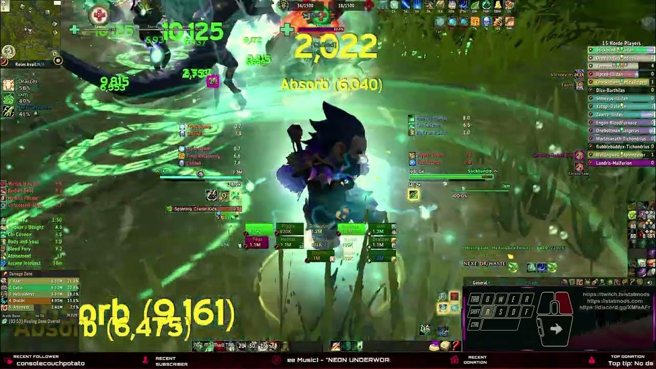 Fistweaver Pov World Of Warcraft Random Battlegrounds Illidan Horde Premade Loses To Alliance