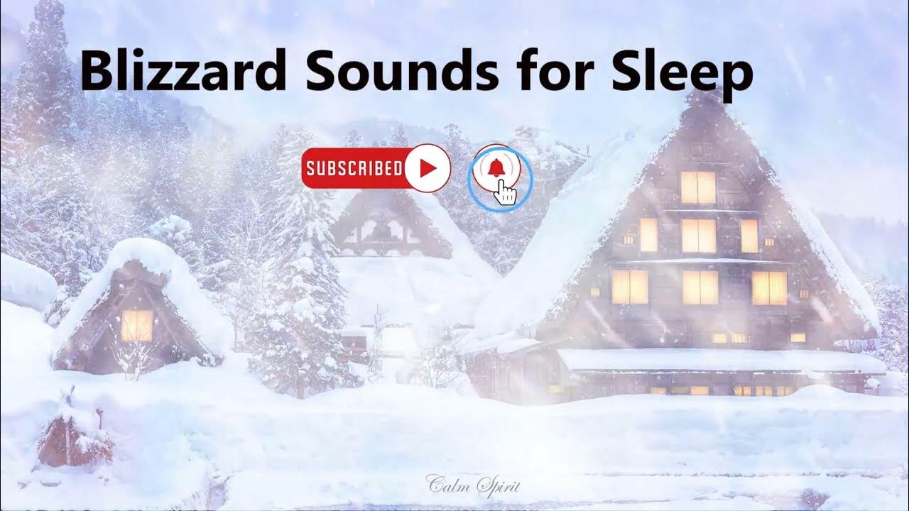 Blizzard Sounds for Sleep, Relaxation & Staying Cool|Snowstorm Sounds & Howling Wind in the ...