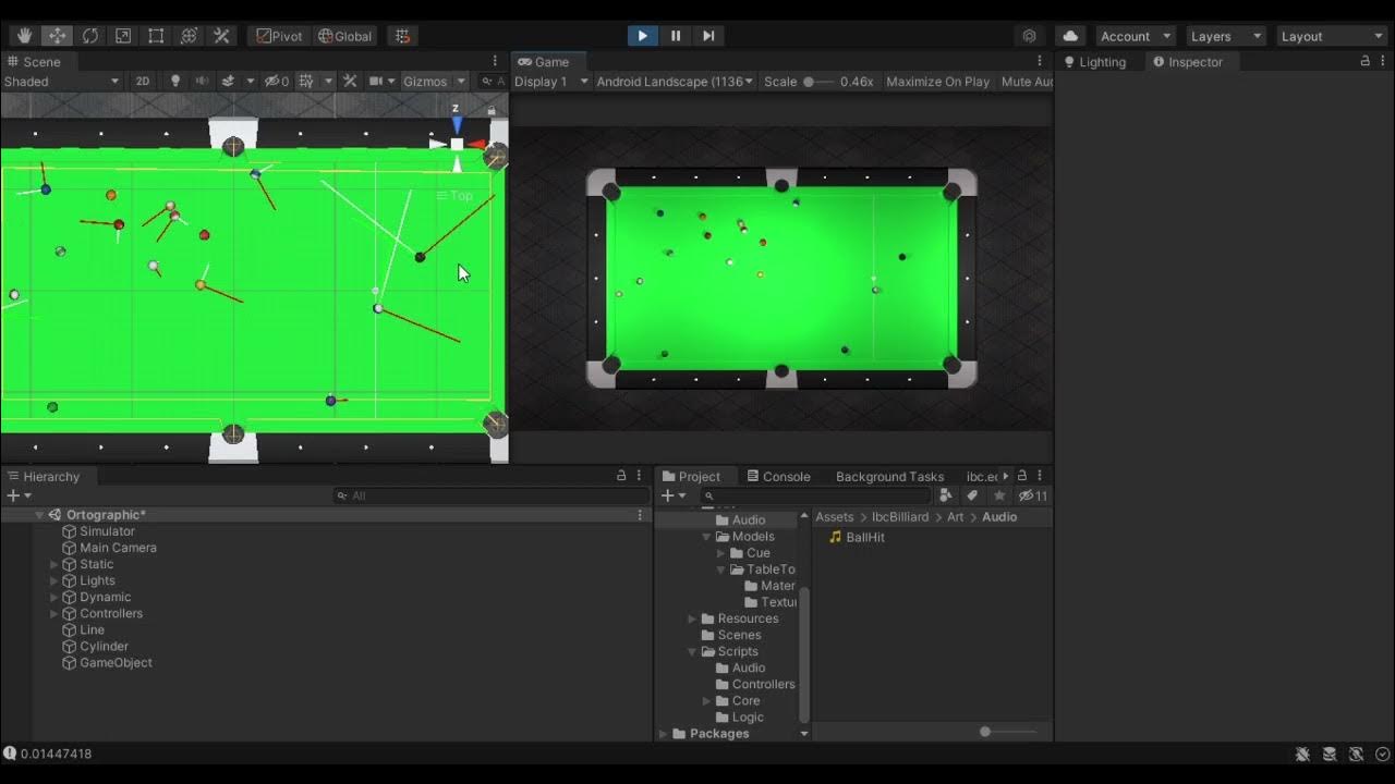 Unity Billiard Engine, WIP 1 - YouTube