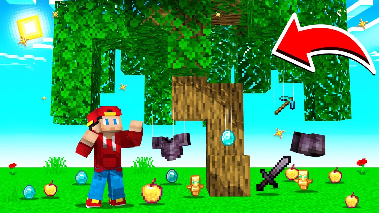 Minecraft... BUT Trees are OP - YouTube