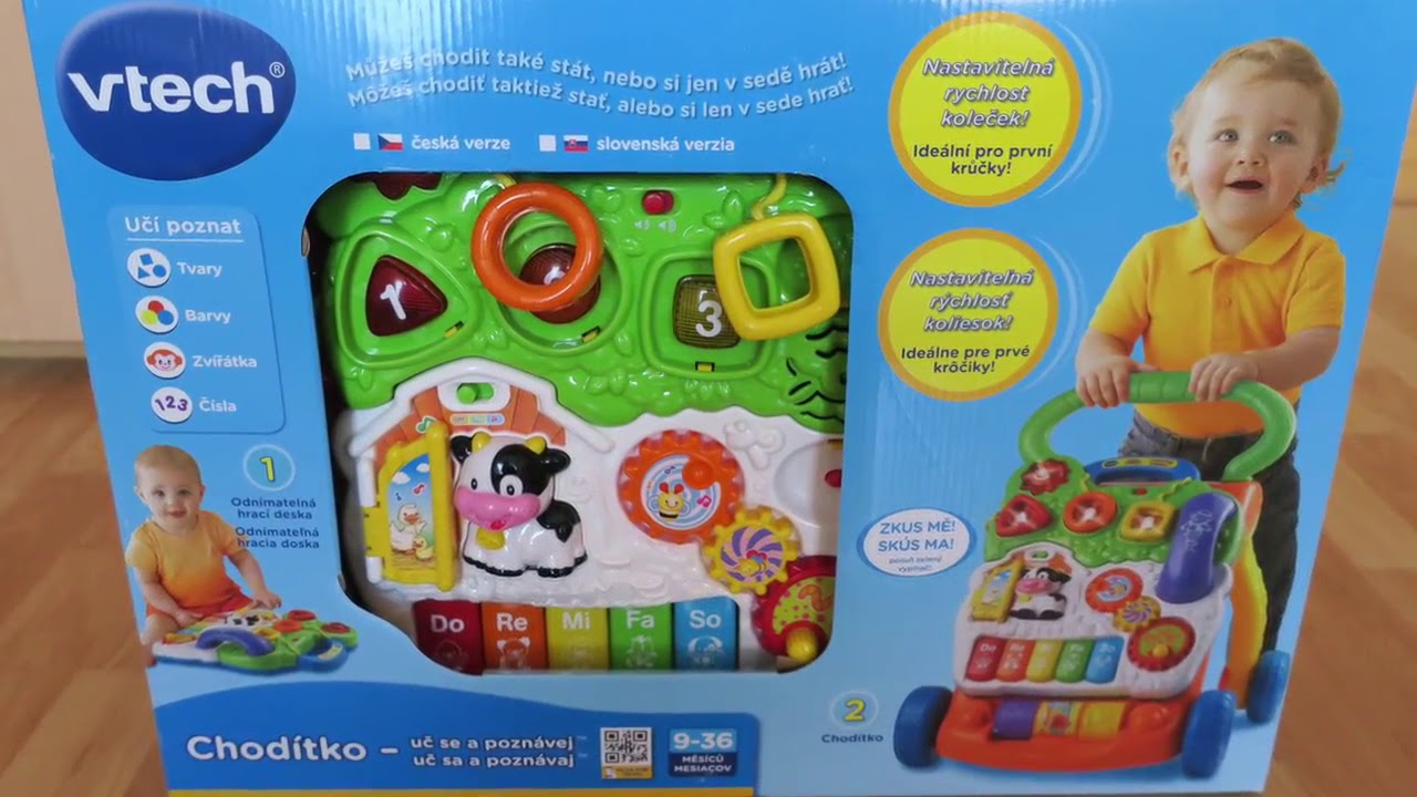 Nezávislý test VTech Chodítko - Uč se a poznávej od 4kids.cz - YouTube