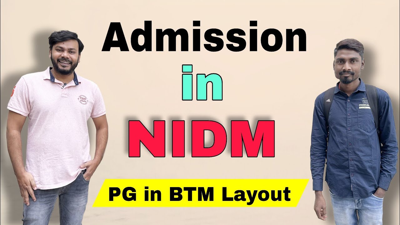 Admission Process in NIDM | PG in BTM Layout | 100% Placement Guarantee ...