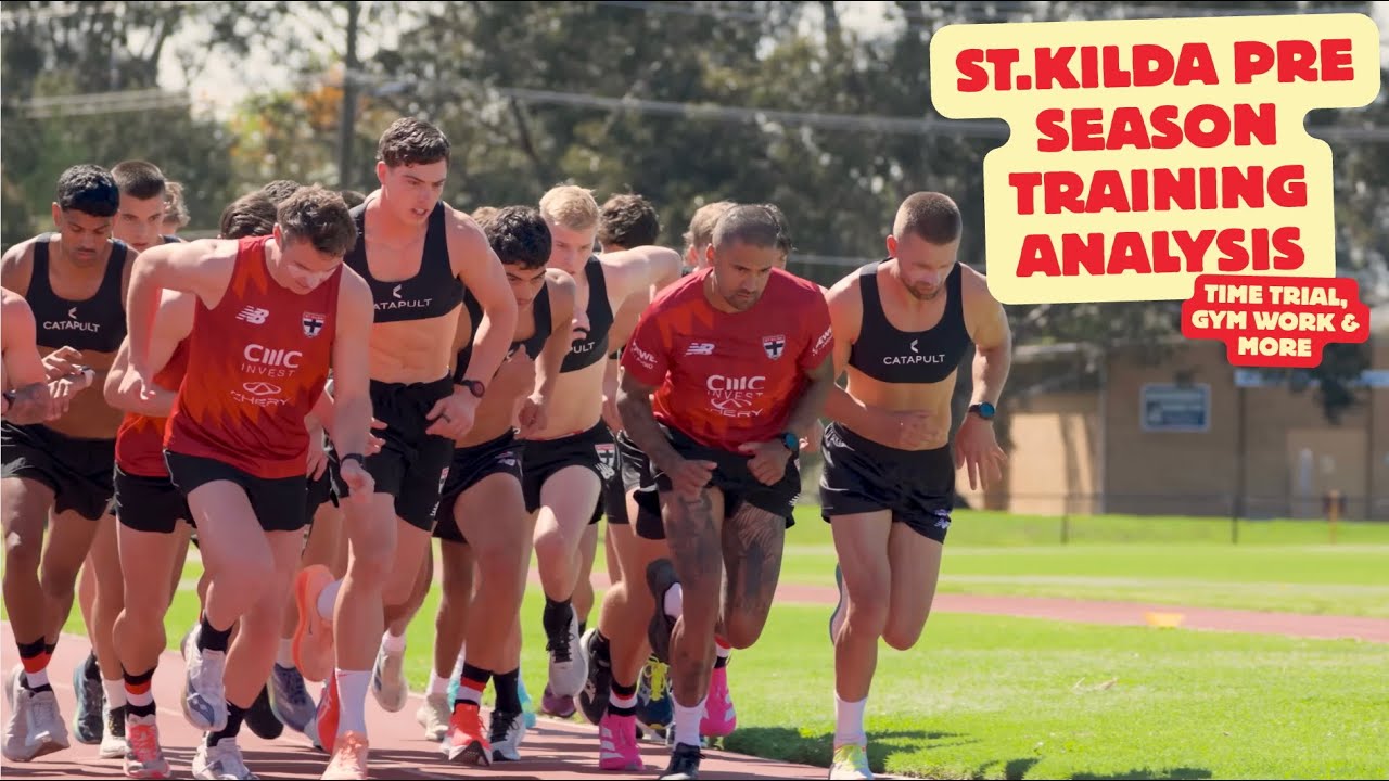 Inside St Kilda’s First Day of AFL Pre-Season 🏃Time Trial 🏋️‍♀️ Gym ...