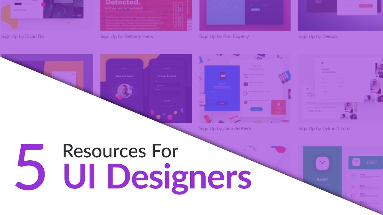 5 Resources for UI Designers - YouTube
