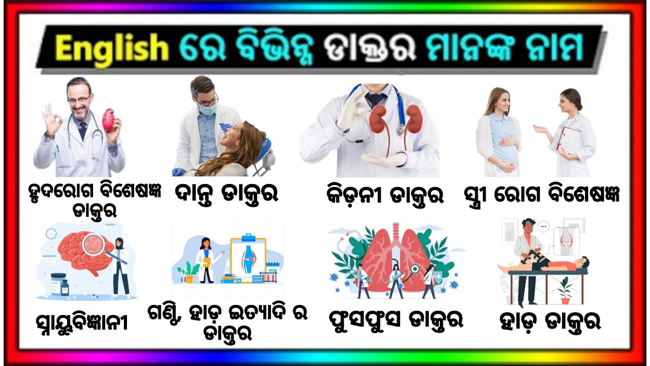 All Doctors Name In English Odia/All Doctors English Name/Odia English ...
