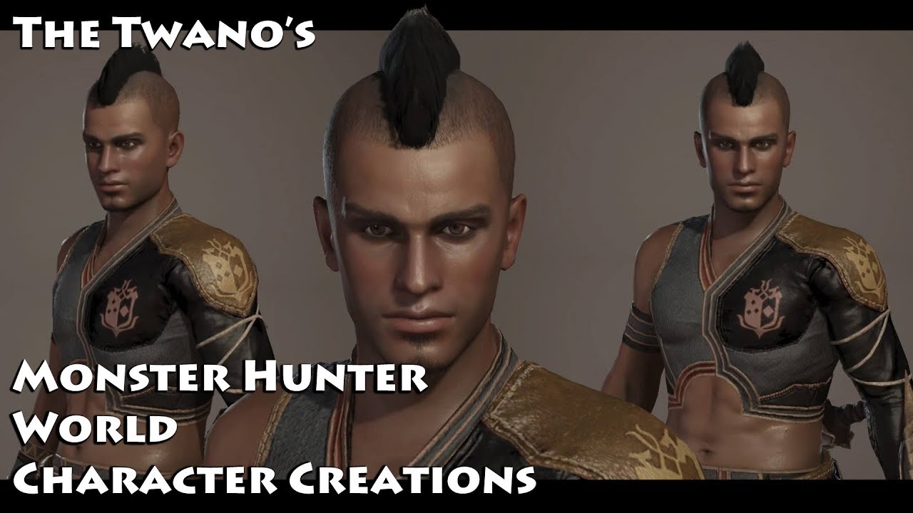 Monster Hunter World - Character Creation (Male) #5 - YouTube