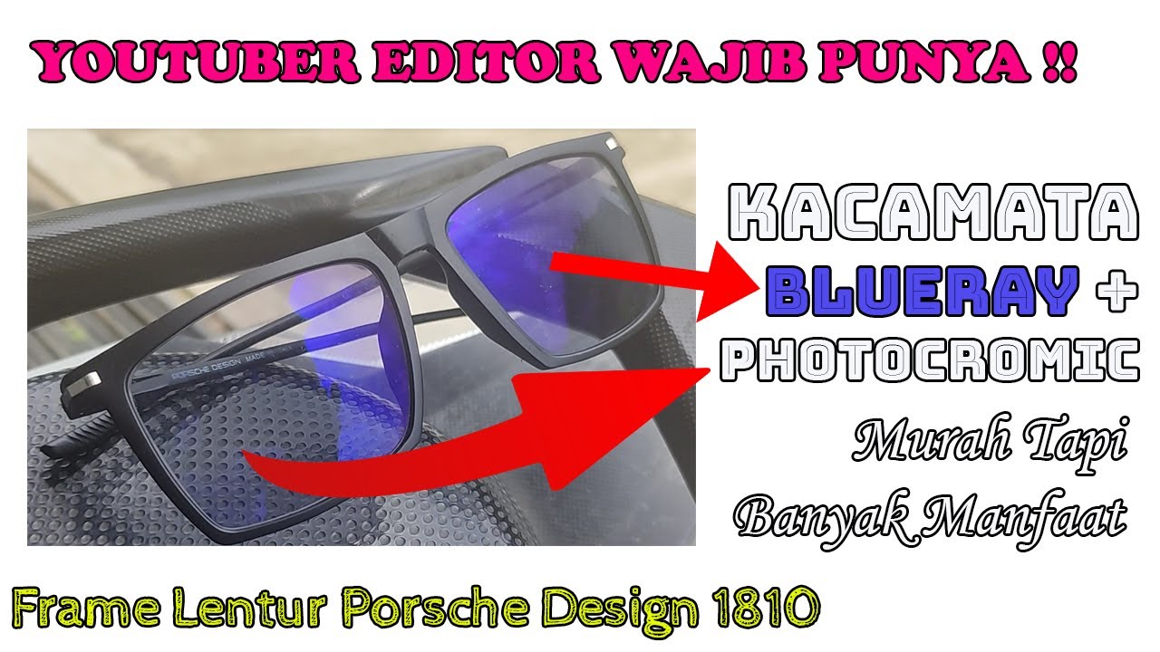 Cuma 200an !! EDITOR WAJIB PUNYA !! Kacamata BLUERAY + Photocromic ...