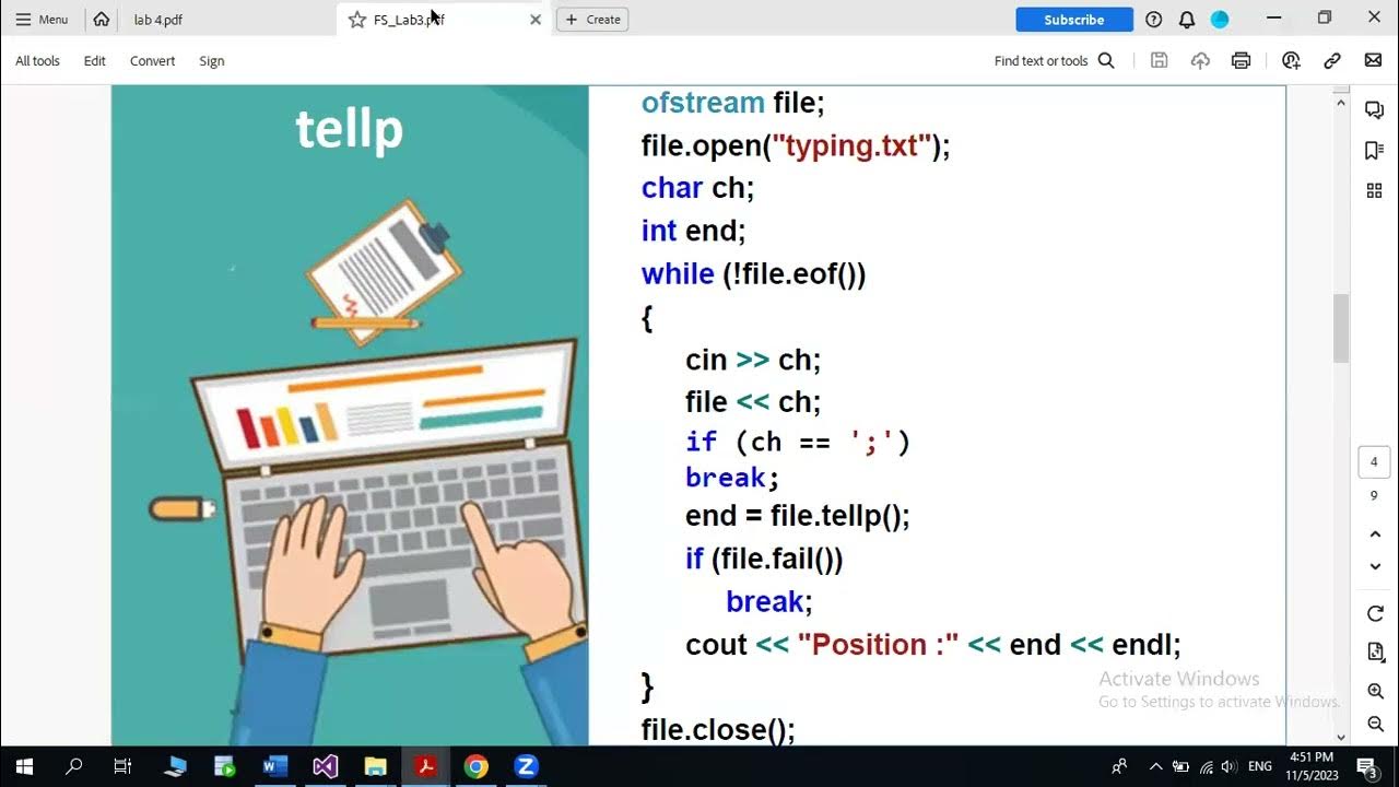 Section 4 (tellg, tellp, seekg,seekp) - YouTube