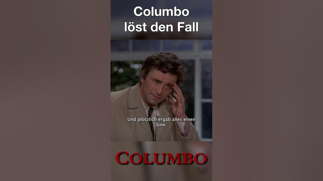 Columbo Löst Den Fall Columbo De Shorts Youtube