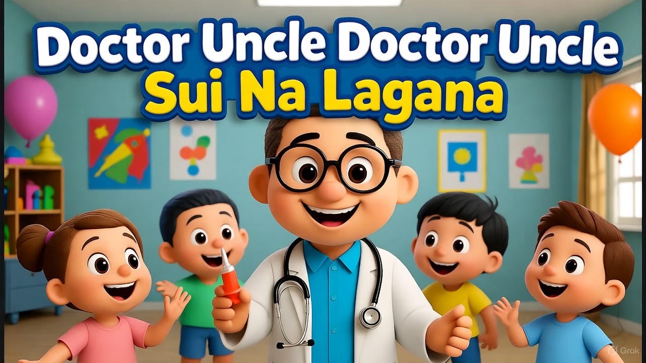 Doctor Uncle Sui Na Lagana – Cute Kids 3D Song 👶🎵 | Hindi Nursery Rhyme ...