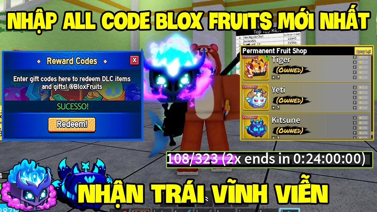 Tổng Hợp 13 Code Blox Fruit x2 Exp Mới Nhất Và 5000 Robux Miễn Phí Còn ...