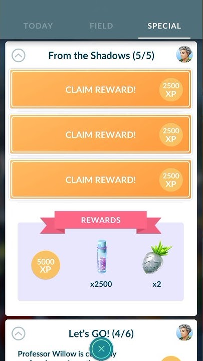 "From the Shadows" special research all rewards Pokemon Go! - YouTube