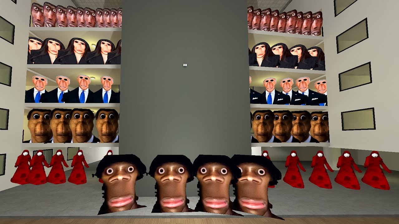 Too Much Nextbots chase me in Liminal Hotel - YouTube