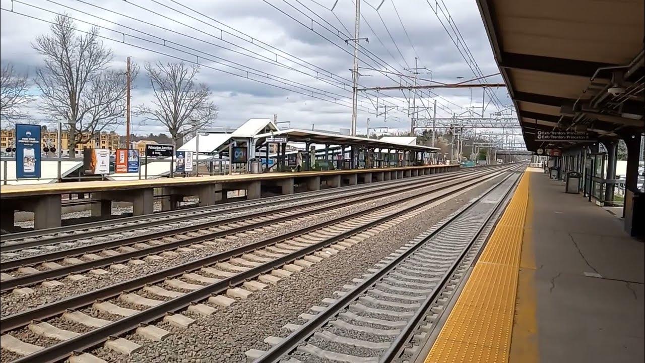 A Late Amtrak Northeast Regional 133 With Two Locomotives at Princeton Junction, NJ - YouTube