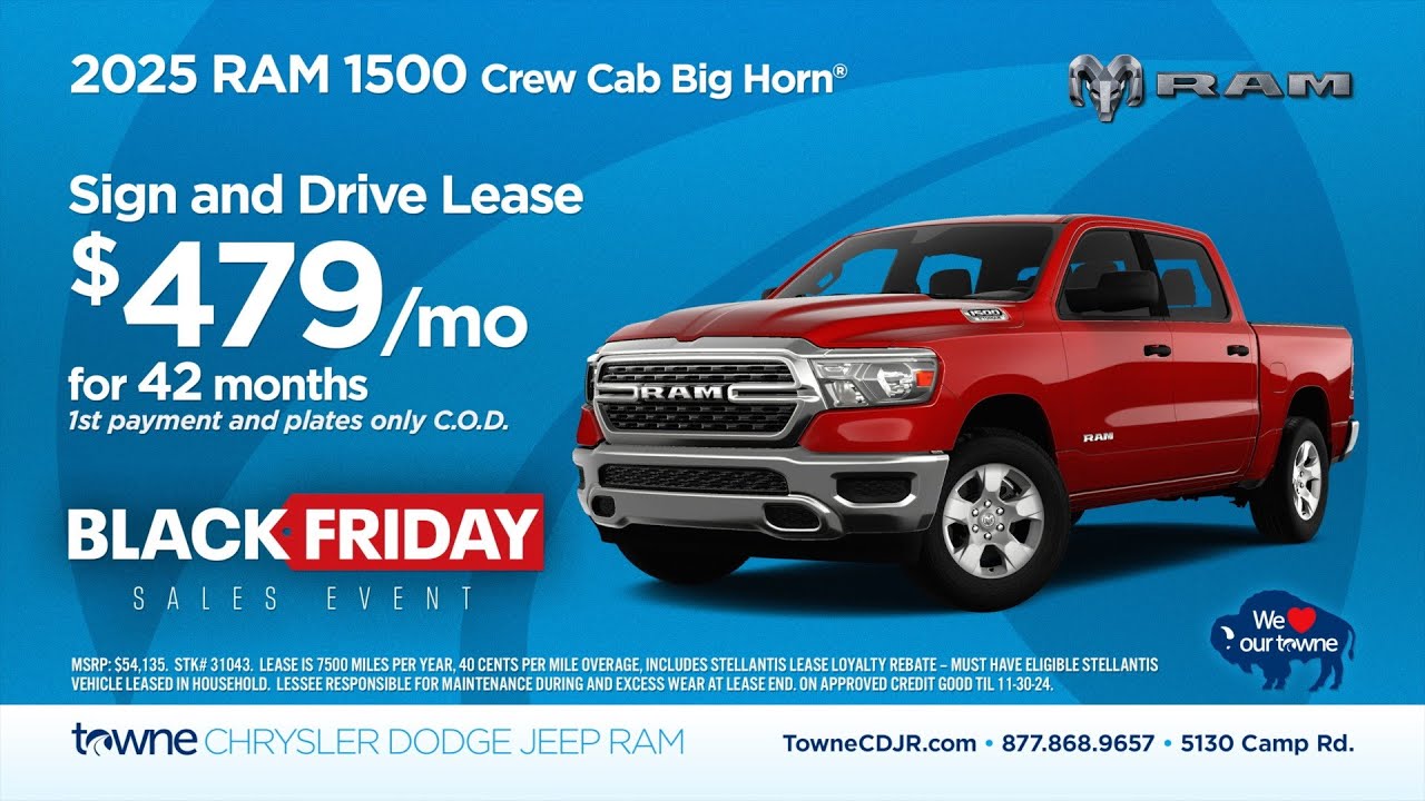 Save BIG On A 2025 Ram 1500 At Towne Jeep Ram - YouTube