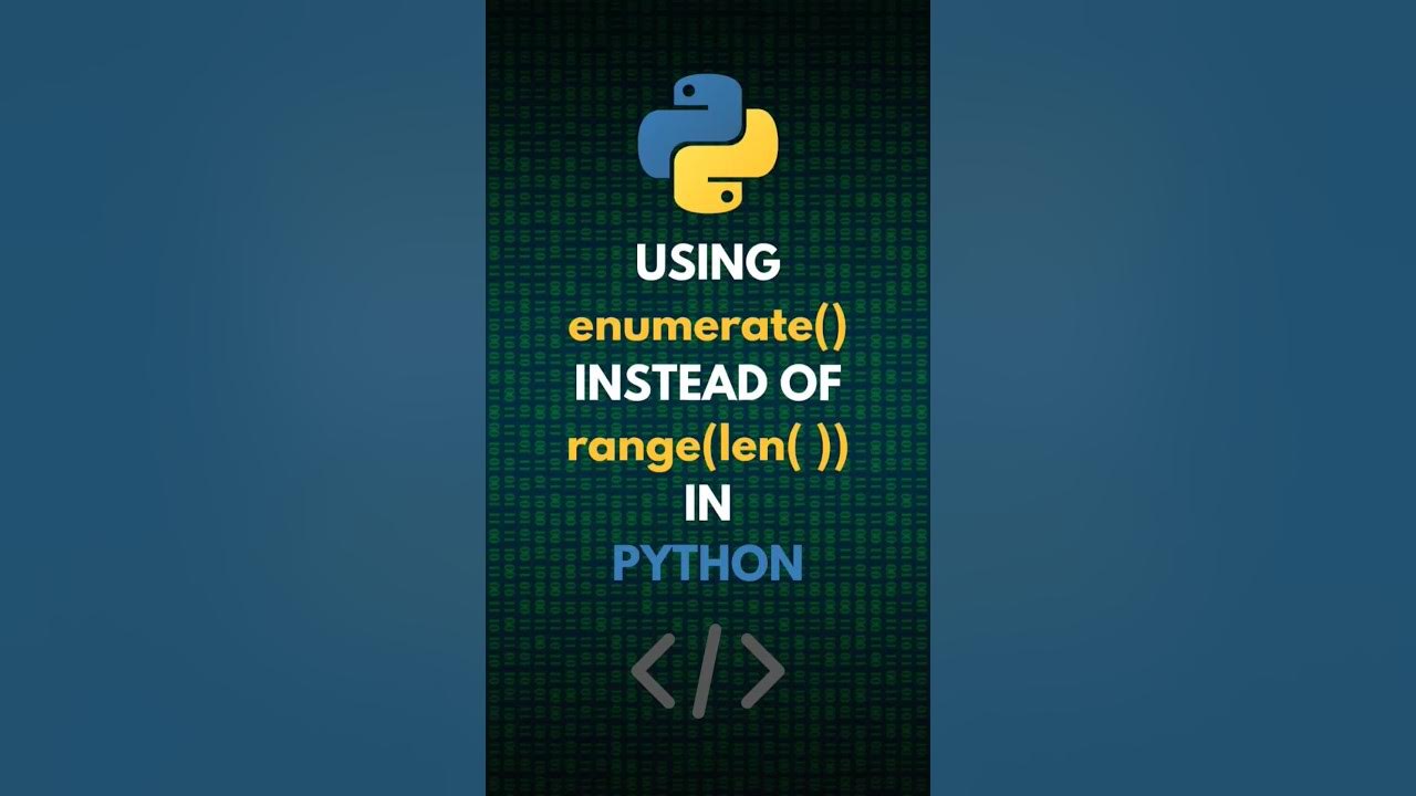 Writing More Pythonic Code With Enumerate Learnpython Phython Enumeration Pythontips Coding