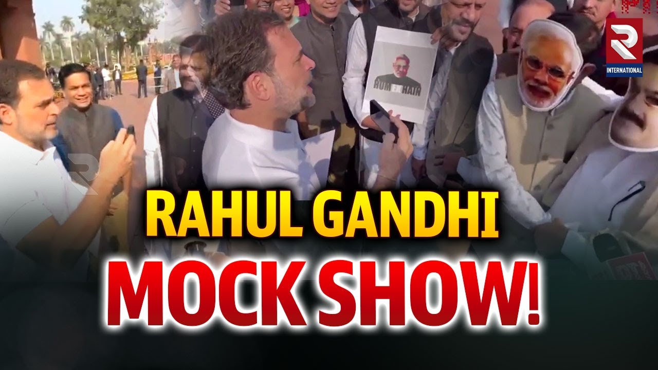 COMEDY KING RAHUL GANDHI MOCKS MODI-ADANI | PM MODI| ADANI ISSUE| FUNNY ...