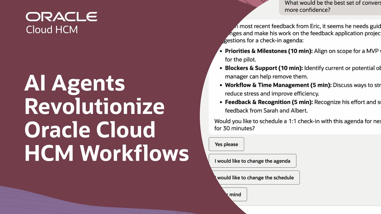Reimagine How Work Is Done with Agentic AI in Oracle Fusion Cloud HCM ...