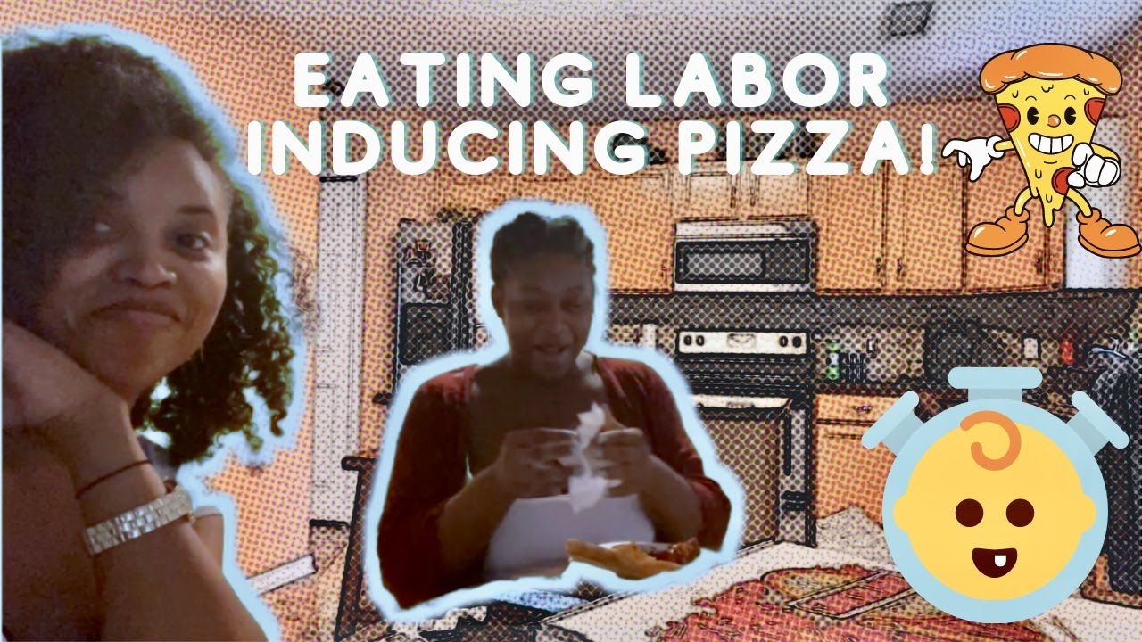 EATING LABOR INDUCING PIZZA! + FAMILY POOL DAY - YouTube