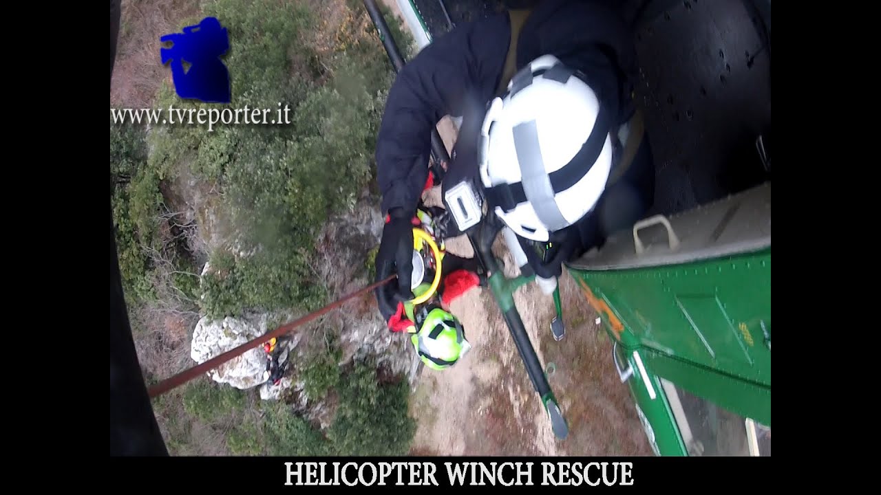 ELICOTTERO FORESTALE: SOCCORSO CON VERRICELLO - YouTube