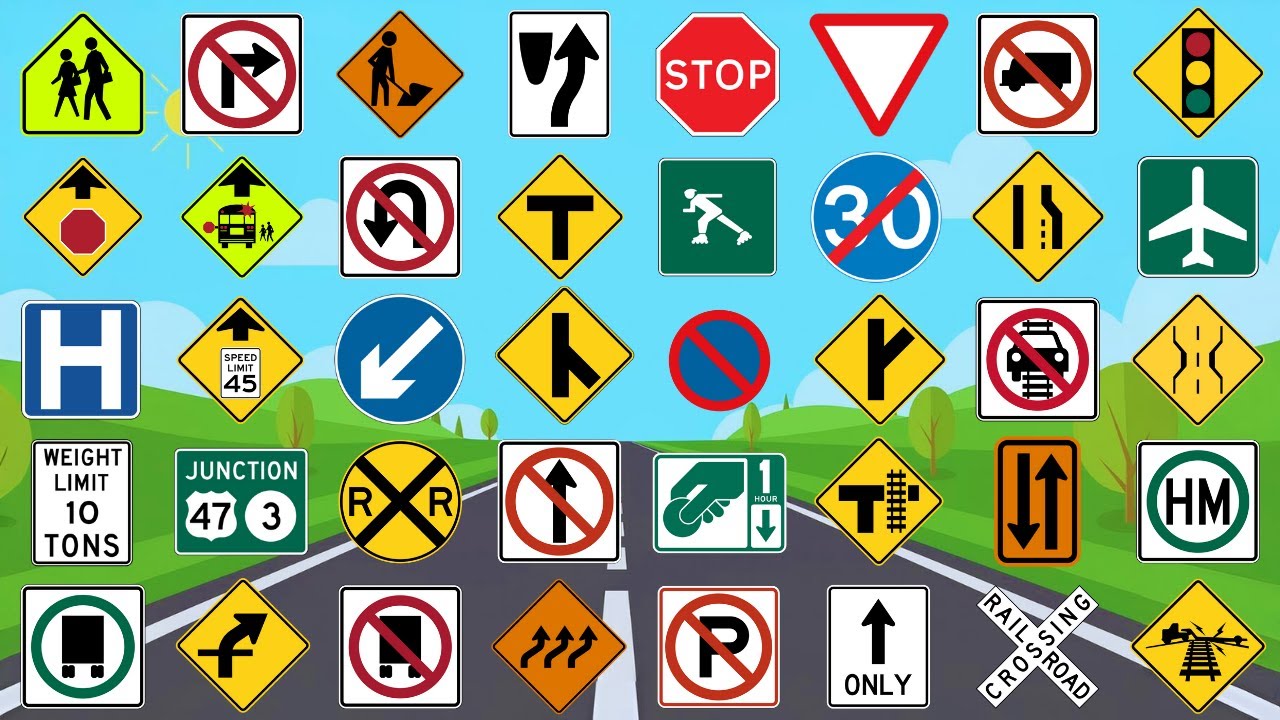 100 USA Road Signs Quiz: DMV Permit Test 2026 Practice - YouTube