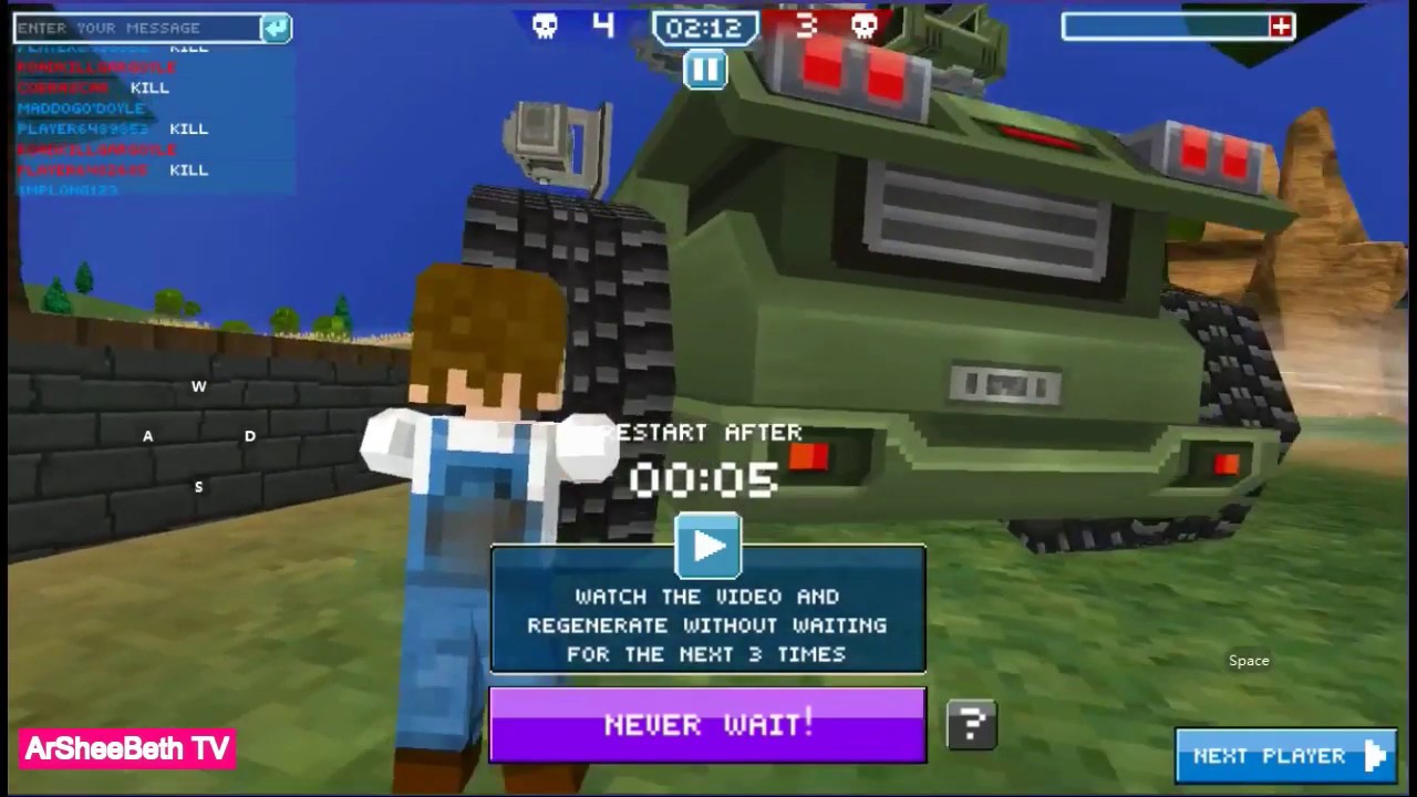 BLOCKY CARS - ONLINE SHOOTING GAME MOBILE APP GAMEPLAY - YouTube