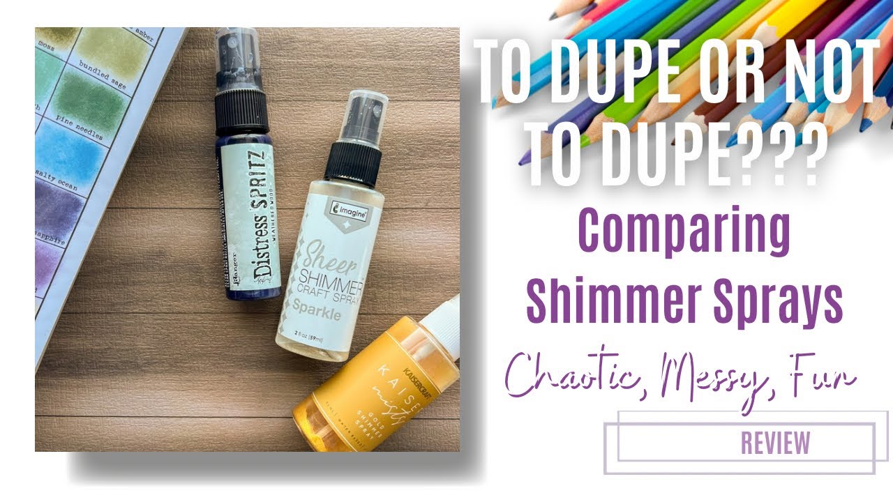 To Dupe or Not To Dupe? Comparing Shimmer Sprays! #adultcoloring - YouTube