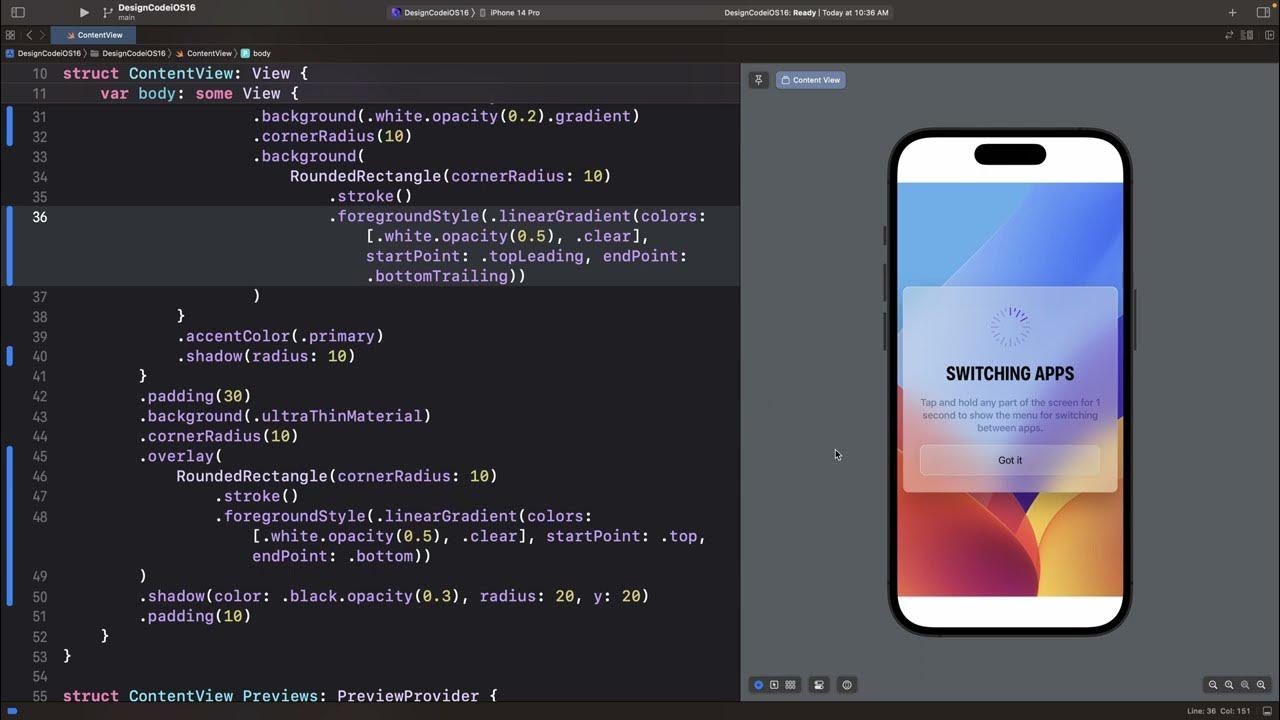 [iOS 16] 04 SF Width Styles and Gradients - YouTube